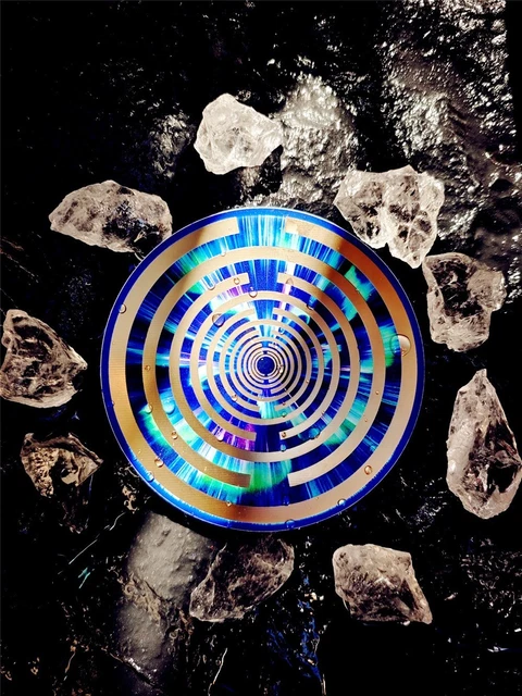 FOR TESLA ENERGY Disk Polarizing Double Coil with Color Therapy for ...