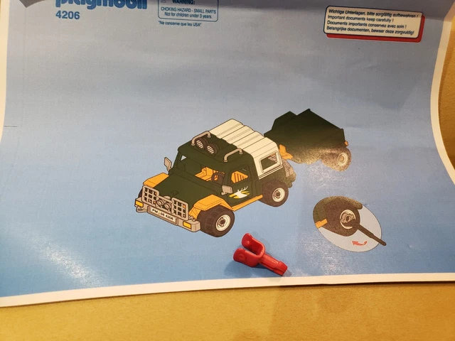 CROCHET DE REMORQUE pour 4x4 avec remorque playmobil 4206 EUR 2,00 ...