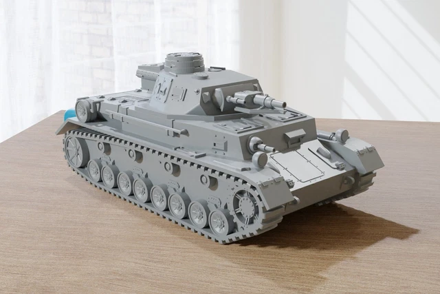 PZ.KPFW. IV F1 - WW2 German Tank - 3D Resin Printed 28mm / 20mm / 15mm ...