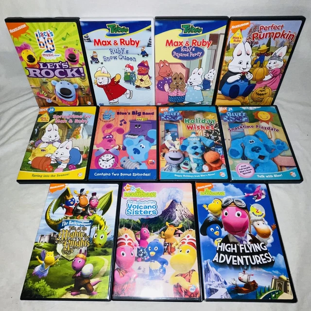 NICKELODEON / NICK Jr. DVD Lot OF 11 Blues Clues Backyardigans Max ...