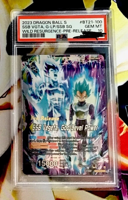 DRAGON BALL DRAGONBALL Super Card Game PSA 10 Ssb Vegeta God Lvl Pre ...
