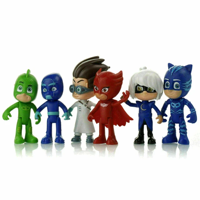 6PCS SET PJ Mask Mini Figures Catboy Owlette Gekko Toy Cake Topper ...