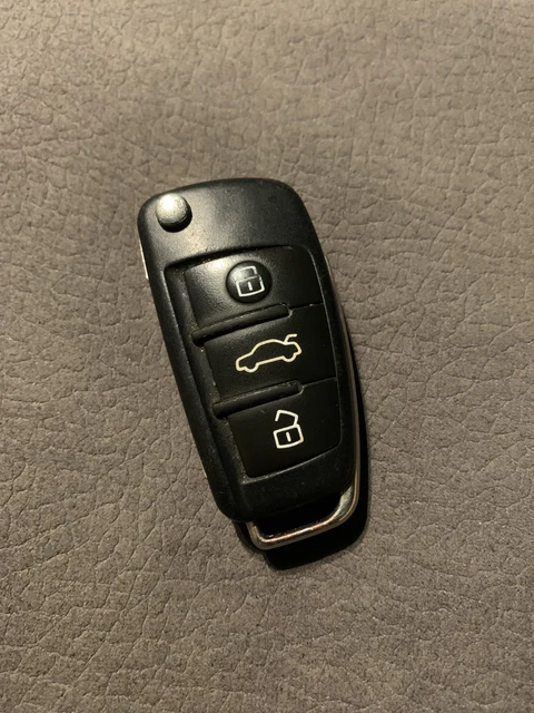 GENUINE AUDI 3 Button Remote Flip Key Fob A3 S3 Tt Etc Tested! 8P0 837 ...