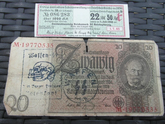 WW2 GERMAN BANKNOTES REICHSMARK WW2 WWII #6 £7.99 - PicClick UK