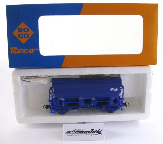 ROCO 46419 H0 Güterwagen Selbstentladewagen blau der NS mit OVP X00001 ...