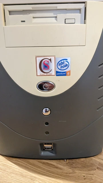 RETRO WINDOWS XP PC Tower Intel Pentium 4 MSI NVIDIA GEFORCE FX 5200 ...