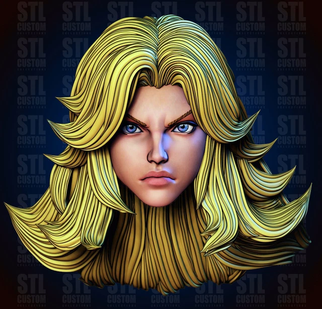 SUE STORM MARVEL Rivals Ver B 1:6 scale custom unpainted Head 12 ...