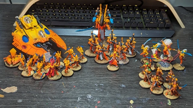 1000PT AELDARI ELDAR Army Fully painted, assembled and based Warhammer ... 1000PT AELDARI ELDAR Army Fully painted, assembled and based Warhammer ...