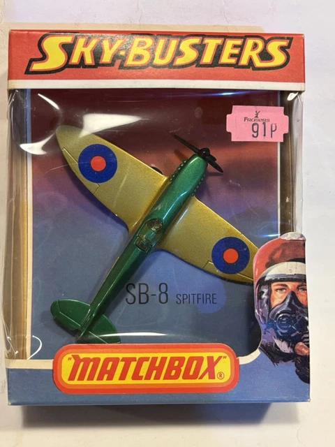 MATCHBOX SKYBUSTERS SB8 Raf Supermarine Spitfire Ww2 Fighter Airplane ...
