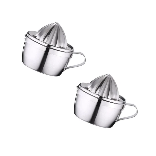 2 COUNT LEMON Squeezer Manual Portable Juicer Fruit Hand Press Orange £ ...