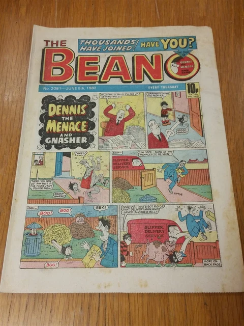 BEANO #2081 JUNE 5Th 1982 Dennis The Menace British Weekly Uk Comic ...