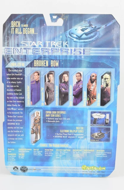 STAR TREK ENTERPRISE Broken Bow Klaang Klingon Warrior 7" Figure - Art ...