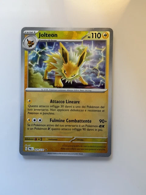 CARTE POKÉMON EVOLUZIONI Prismatiche Jolteon PokeBall No Charizard Set ...