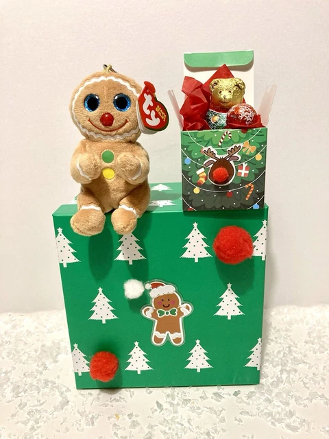 GINGERBREAD MAN SOFT Toy Lindt Lindor Teddy Gift Box Christmas Gifts £ ...