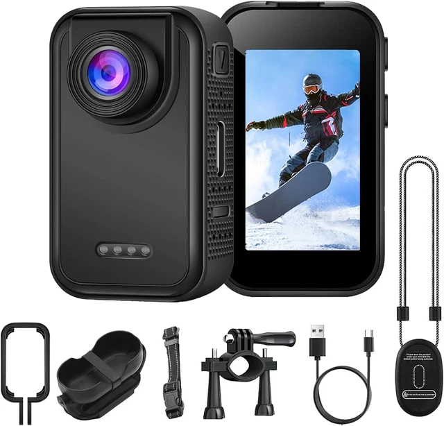 MINI SPORT CAMERA 1080P with 1.47-Inch Ips,Action Camera HD Lens with a ...