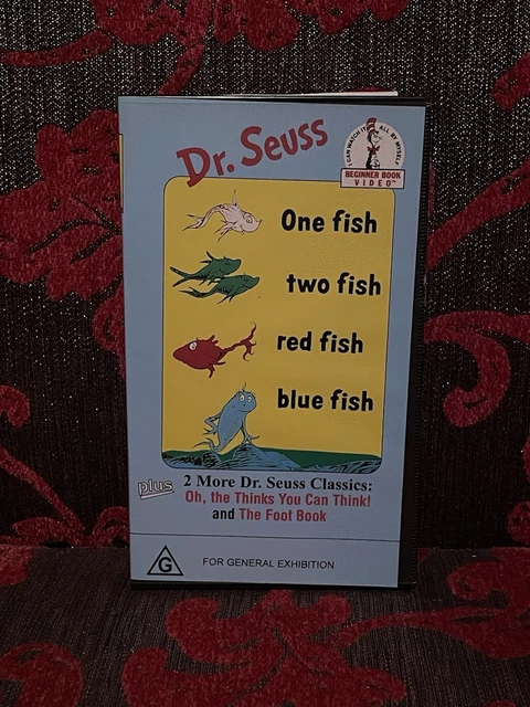 DR SEUSS: ONE Fish Two Fish Red Fish Blue Fish - VHS $20.00 - PicClick AU