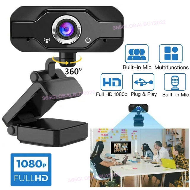 FULL HD 1080P USB Webcam For PC Desktop Laptop Tablets Web Camera ...