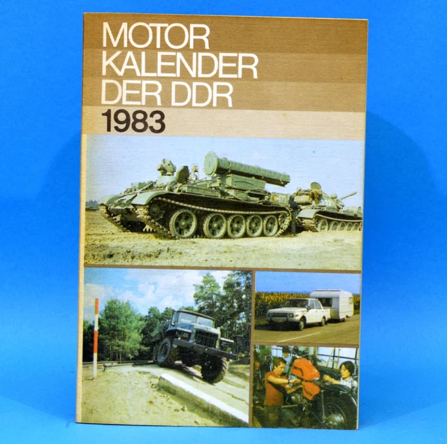MOTORKALENDER DER DDR 1983 Militärverlag | NVA GST PKW LKW MZ Simson ...
