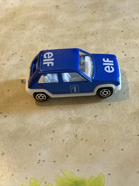 VOITURE MAJORETTE RENAULT 5 - R5 Supercinq GT -Turbo Elf Échelle 1/51 ...
