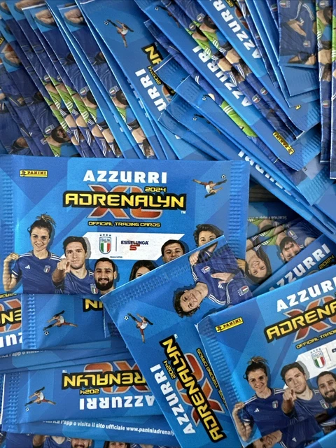 LOTTO 20 BUSTINE Azzurri Adrenalyn 2024 Figurine Panini Esselunga ...