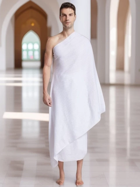 IHRAM HAJJ ET Omra adultes haute qualité 1200g - IZAR + RIDA livré dans ...
