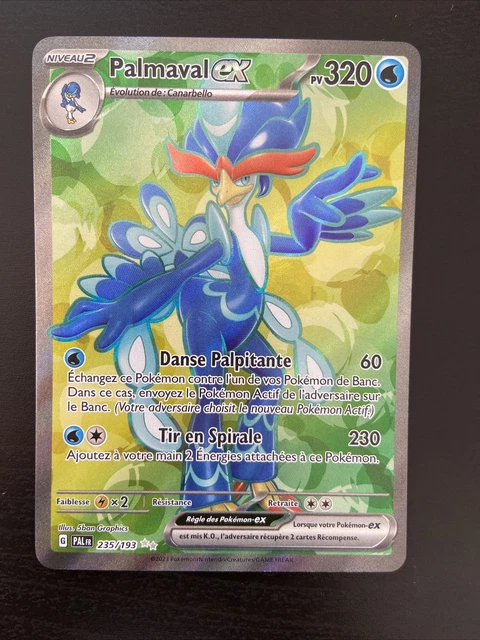 CARTE POKEMON - Palmaval EX 235/193 Evolution à Paldea Fr NEUF EUR 10 ...