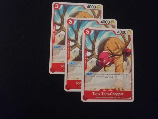 CARTE ONE PIECE Card Game ! Tony Tony.Chopper OP04-010 (Commune) EUR 2 ...