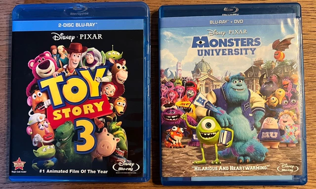 DISNEY PIXAR BLU-RAY/DVD Lot Toy Story 3 & Monsters University £12.58 - PicClick UK