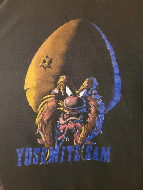 VINTAGE 1994 LOONEY Tunes Yosemite Sam Graphic T-Shirt Size Medium $34. ...