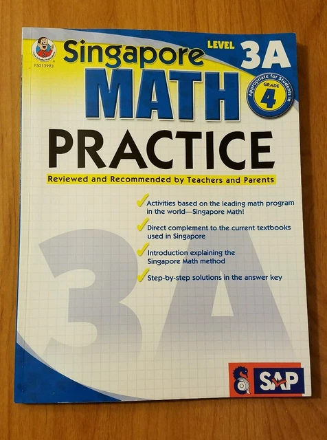 SINGAPORE MATH PRACTICE, Level 3A, Grade 4 $6.44 - PicClick
