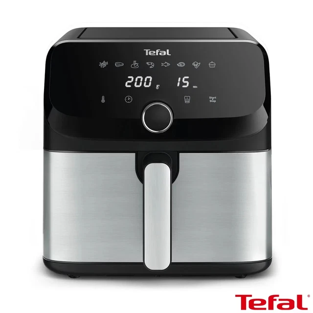 TEFAL EASY FRY Mega Air Fryer 7.5L EY855D40 in Silver £88.99 - PicClick UK