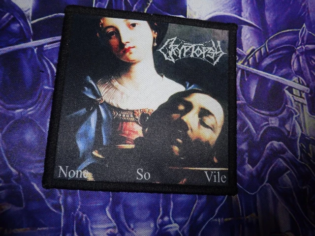 CRYPTOPSY DEATH METAL Patch Aufnäher Kutte Defeated Sanity SubOrbital ...