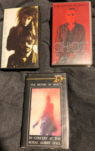 THE SISTERS OF Mercy VHS Bundle – Shot / Shot 2.0 / Live at Albert Hall ...