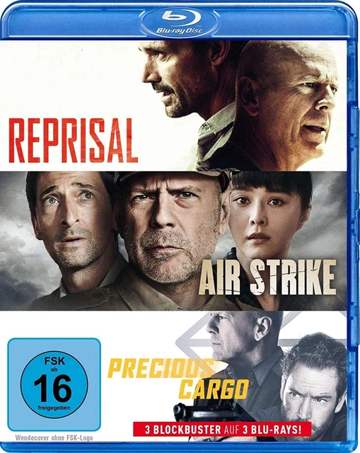 BRUCE WILLIS TRIPLE Feature-Reprisal;Air Strike;Precious Cargo 3 Blu ...