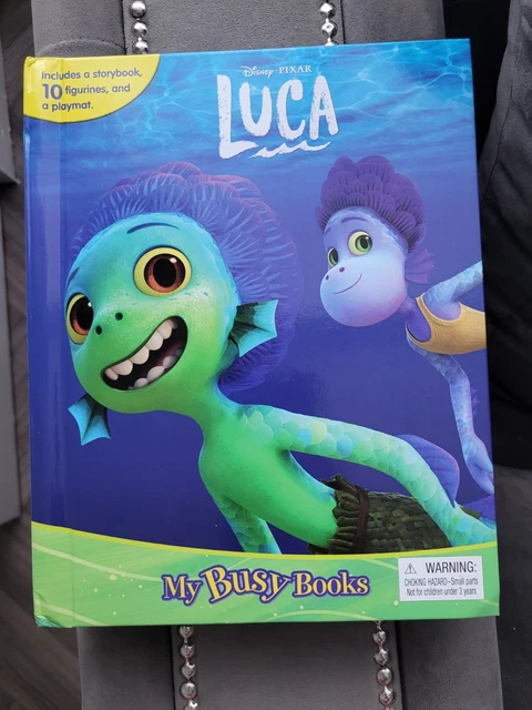 DISNEY / PIXAR Luca My Busy Books - Storybook, 10 figurines, playmat £ ...