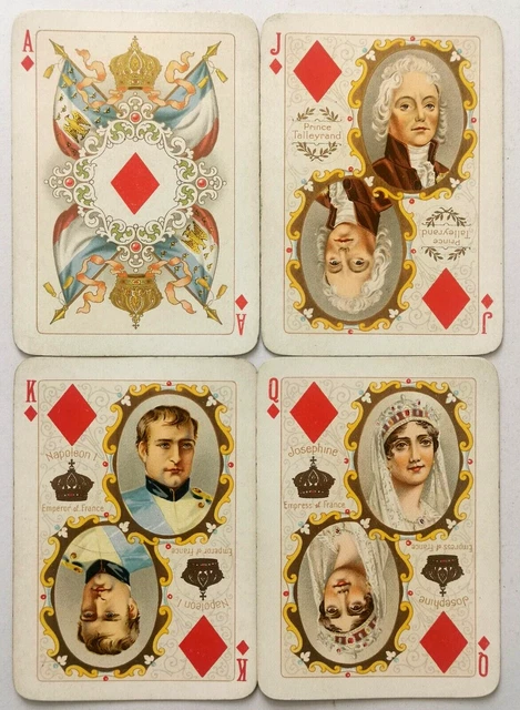 ANTIQUE PLAYING CARDS GOODALL RARE 19th CENTURY WIDE 52 DECK 1890s UK ...