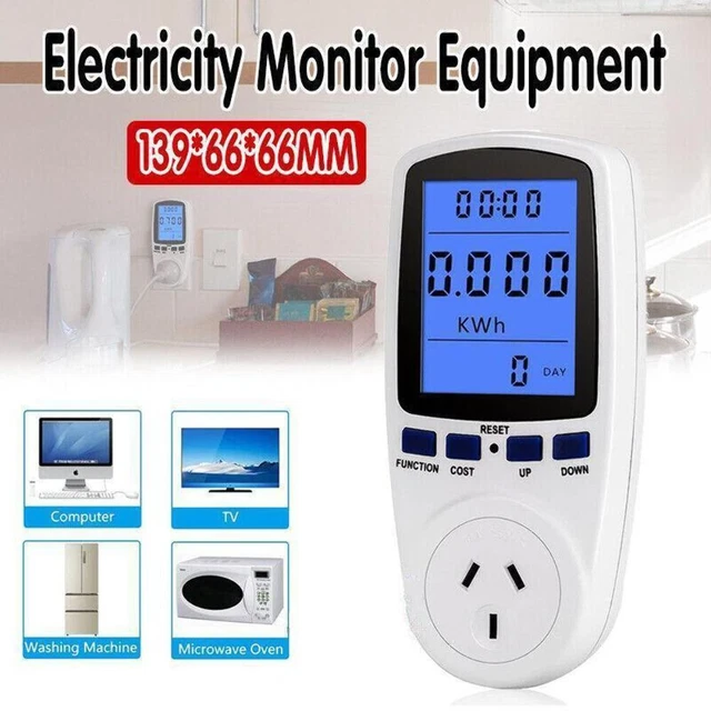 AU POWER METER Energy Consumption Watt Meter Electricity Monitor ...