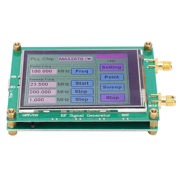 RF SIGNAL SOURCE Generator Module Low Noise Frequency MAX2870 23.5 ...