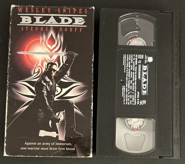 BLADE VHS TAPE Wesley Snipes Stephen Dorff (New Line Cinema 1998 Used ...