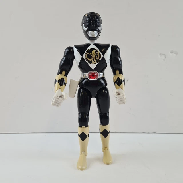 BANDAI MIGHTY MORPHIN Power Rangers 8" Karate kickin Black Ranger ...