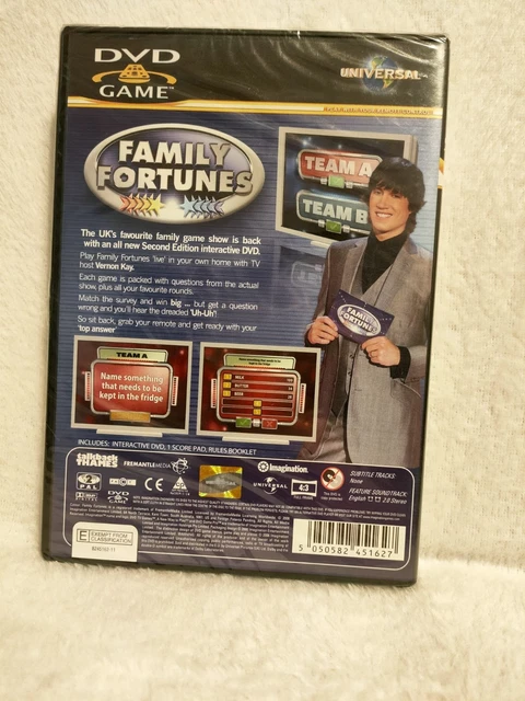FAMILY FORTUNES INTERACTIVE DVD Game Vernon Kay - NEW & Sealed! - 2006 ...