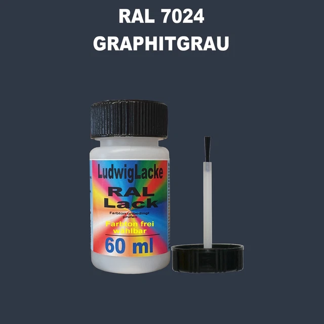 RAL 7024 GRIS Graphite Mat Peinture 60ml Avec Pinceau EUR 16,62 ...