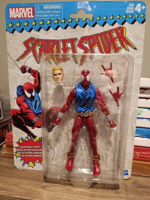 HASBRO MARVEL LEGENDS Retro Card Scarlet Spider $200.00 - PicClick CA