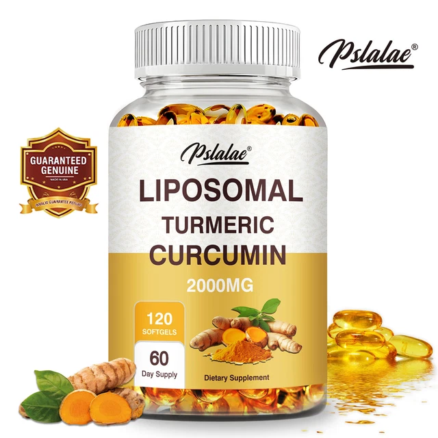 LIPOSOMAL TURMERIC CURCUMIN 2000mg - 95% Curcuminoids -with Black ...