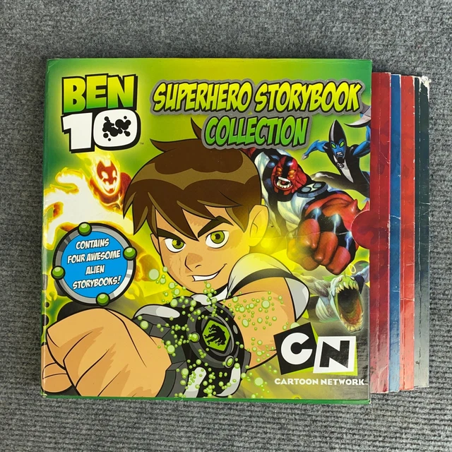 BEN 10 CARTOON Network Superhero Storybook Collection in Sleeve 2009 ...