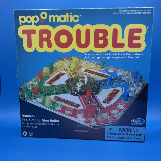 2021 POPOMATIC TROUBLE Board Game Hasbro Gaming. Pop-O-Matic Brand New ...