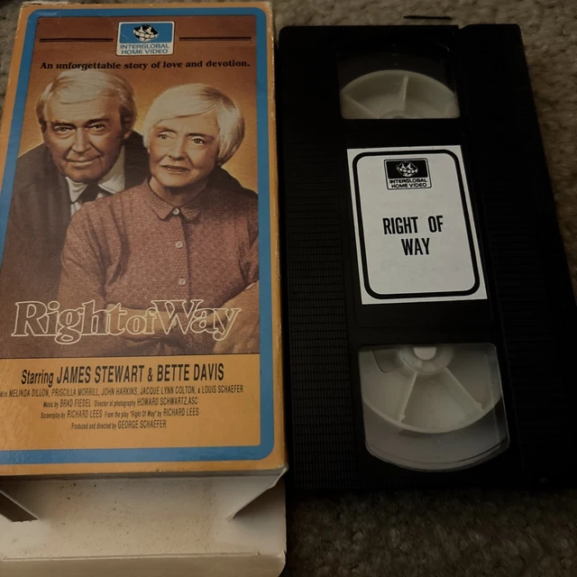 RIGHT OF WAY VHS Starring James Stewart & Bette Davis £66.63 - PicClick UK