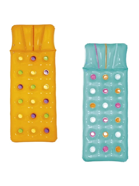 BESTWAY INFLATABLE LILO 6ft Lounge Lounger Swimming Pool Bed Float (2 ...