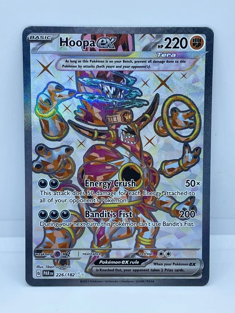 POKÉMON PARADOX RIFT 226/182 Hoopa Ex Ultra Seltene Vollständige Kunst ...