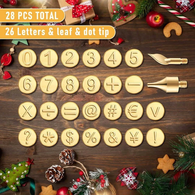 28 PIECES WOOD Burning Tip Number Wood Burning Tool Number and Symbol ...